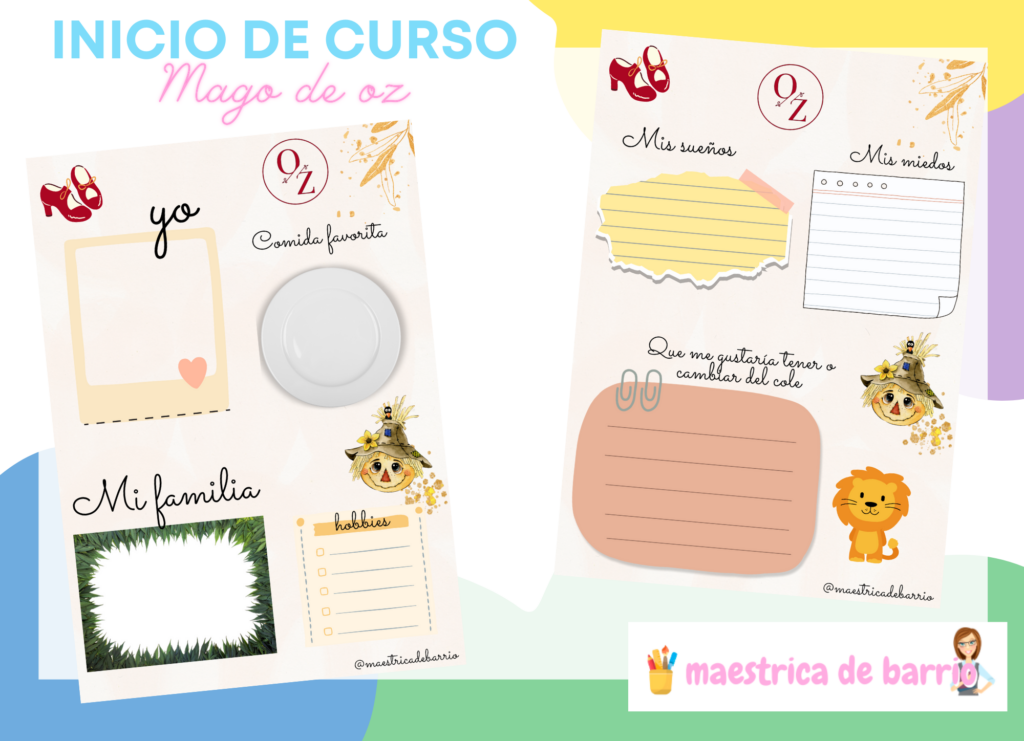 Plantillas inicio de curso - Maestrica De Barrio